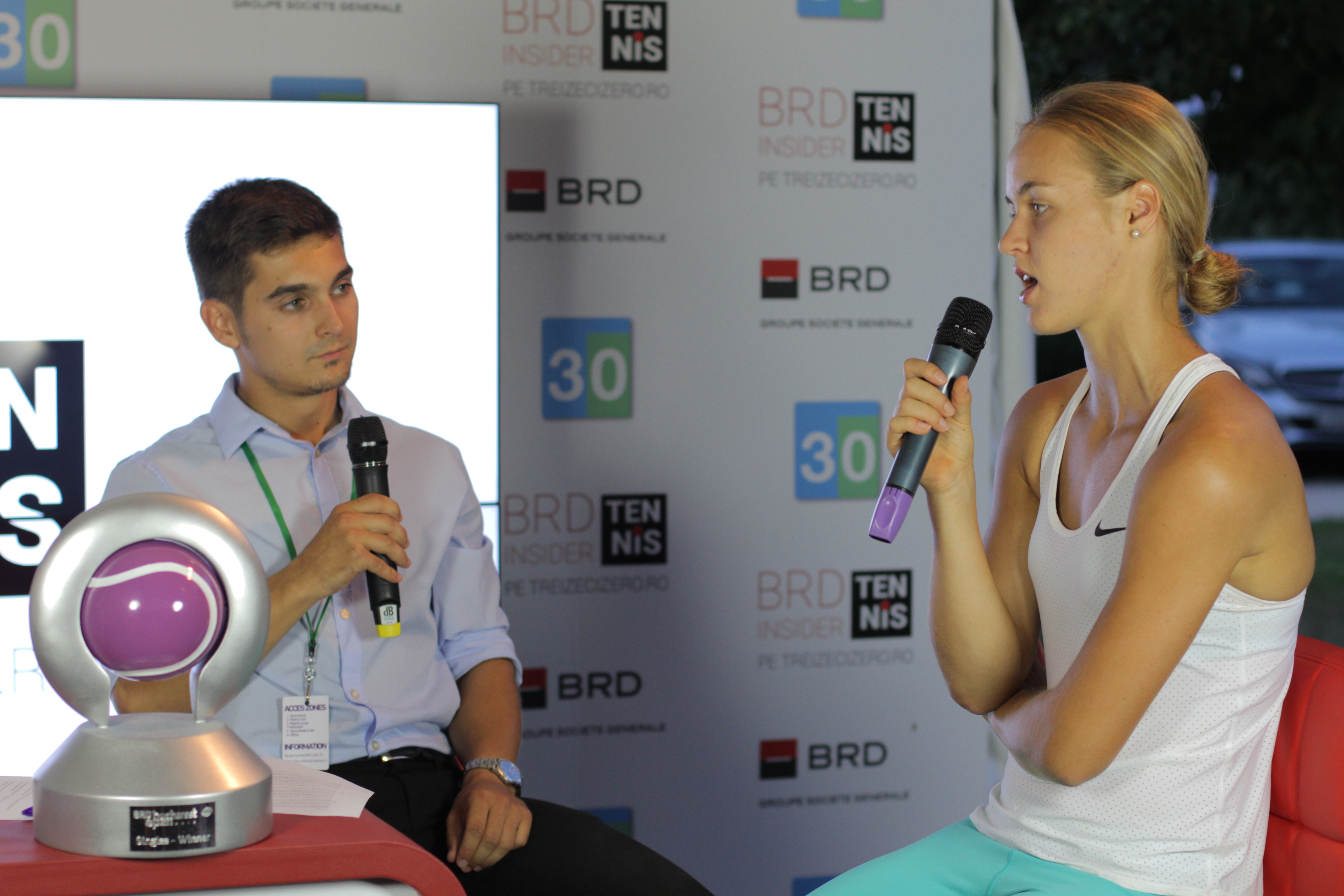 Înregistrarea ultimei ediții a BRD Tennis Insider, cu Anna Schmiedlova ...